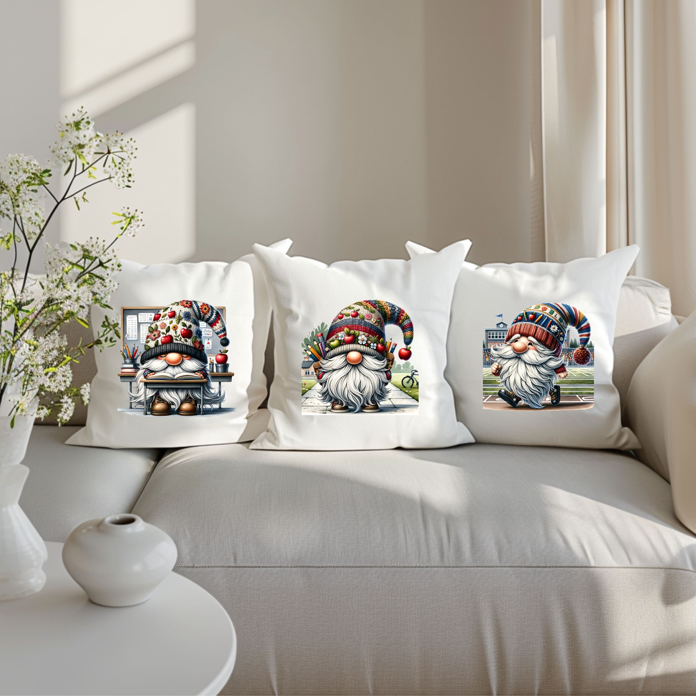 Back to School Gnome 33 Pngs, School Gnomes Clipart, Teacher Gnome Back ...