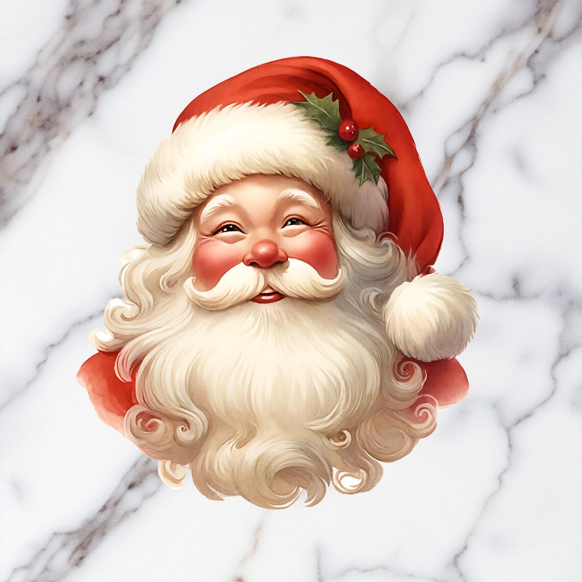Santa Claus Png, Hippie Santa Png, Preppy Santa Png, Christmas Designs ...