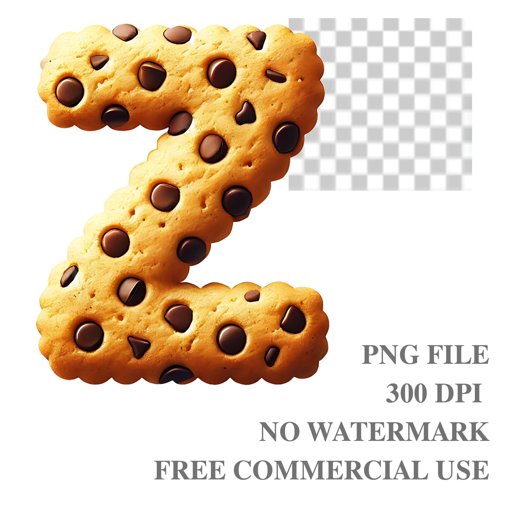 Cookie Alphabet Clipart, Baked Letters PNG, Cookie Clipart, Sweet ...