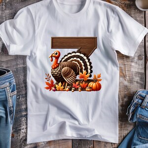 Turkey Thanksgiving Alphabet Clipart, Thanksgiving Alphabet, Turkey ...