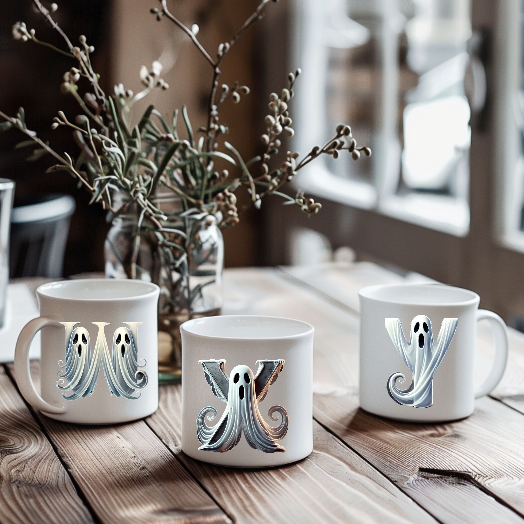 Ghost Alphabet, Spooky Letters, Abc Ghost, Abc Spooky, Halloweenghoste ...