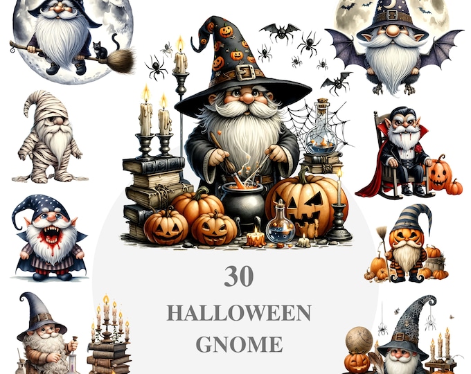 Halloween Gnome PNG | Spooky Whimsical Art (digital Download) - Etsy Canada