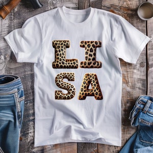 Leopard Alphabet, Leopard Print Alphabet, Animal Print Letters, Exotic ...