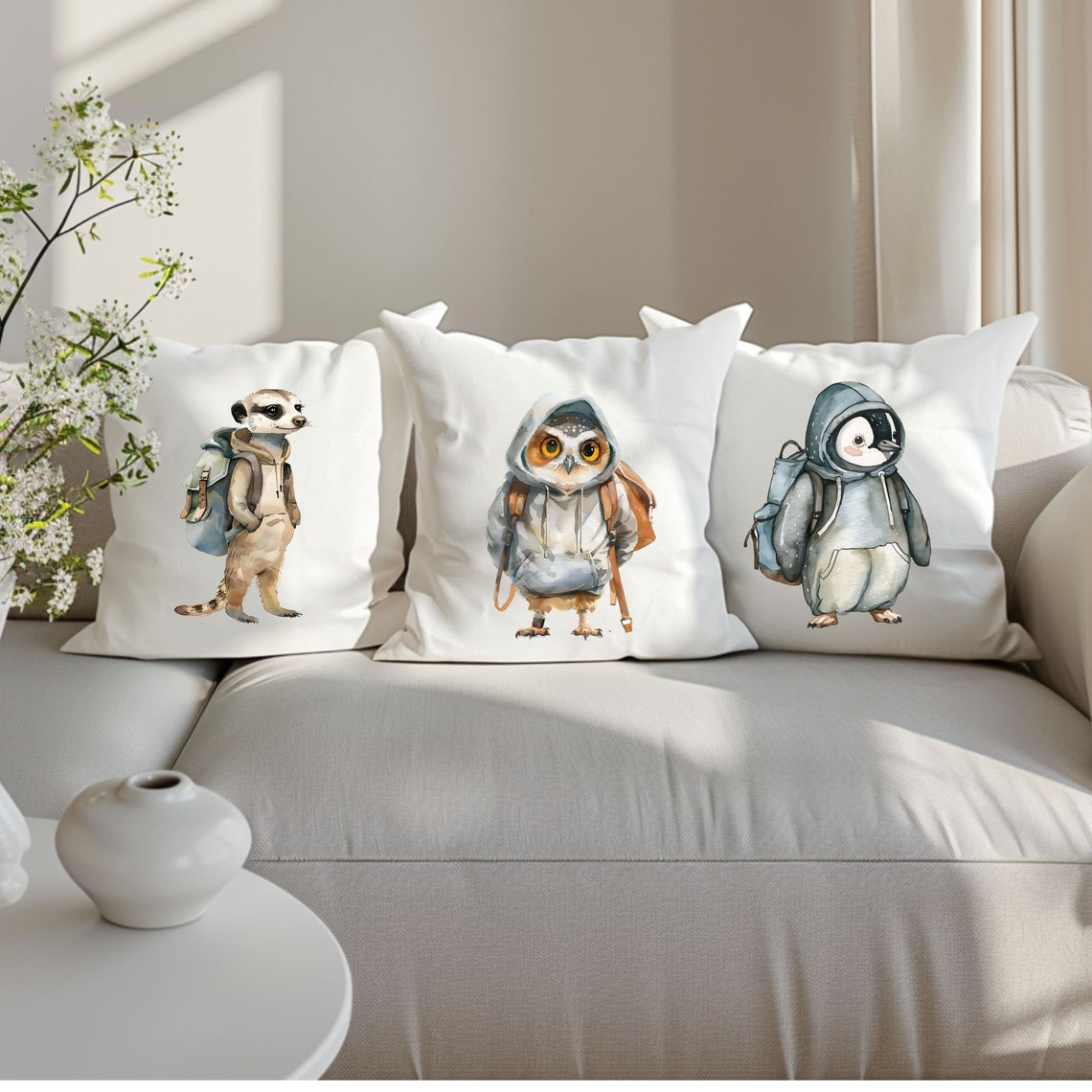 Wild Animal Backpack, Back to School, Hiking, School Animals Clipart ...