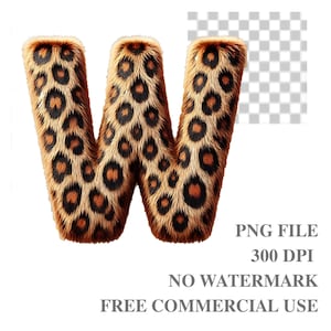 Leopard Alphabet, Leopard Print Alphabet, Animal Print Letters, Exotic ...