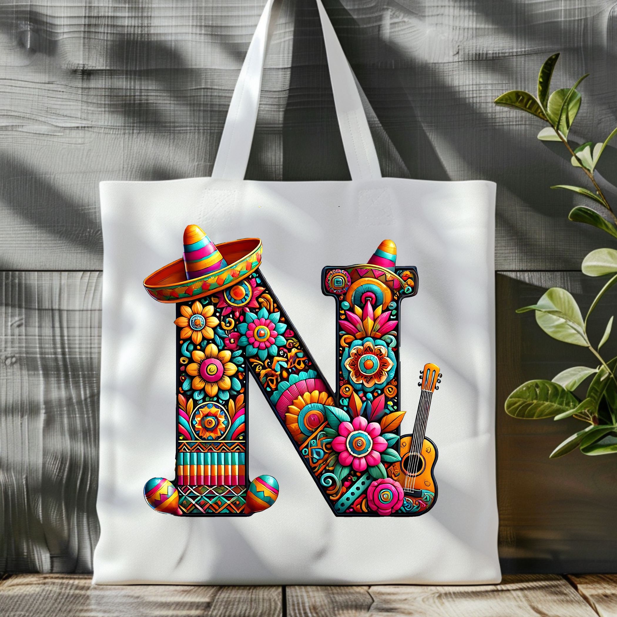Mexican Alphabet, Folk Art Letters, Vibrant Clipart, Traditional ...