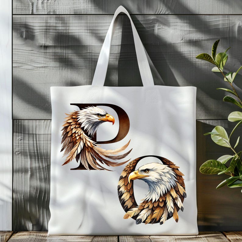 Eagle Majesty Alphabet, Eagle Alphabet Clipart, Majestic Eagle Letters ...