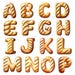Artisan Bread Alphabet, Bakery Clipart, Bread Letters, Bakery Alphabet ...