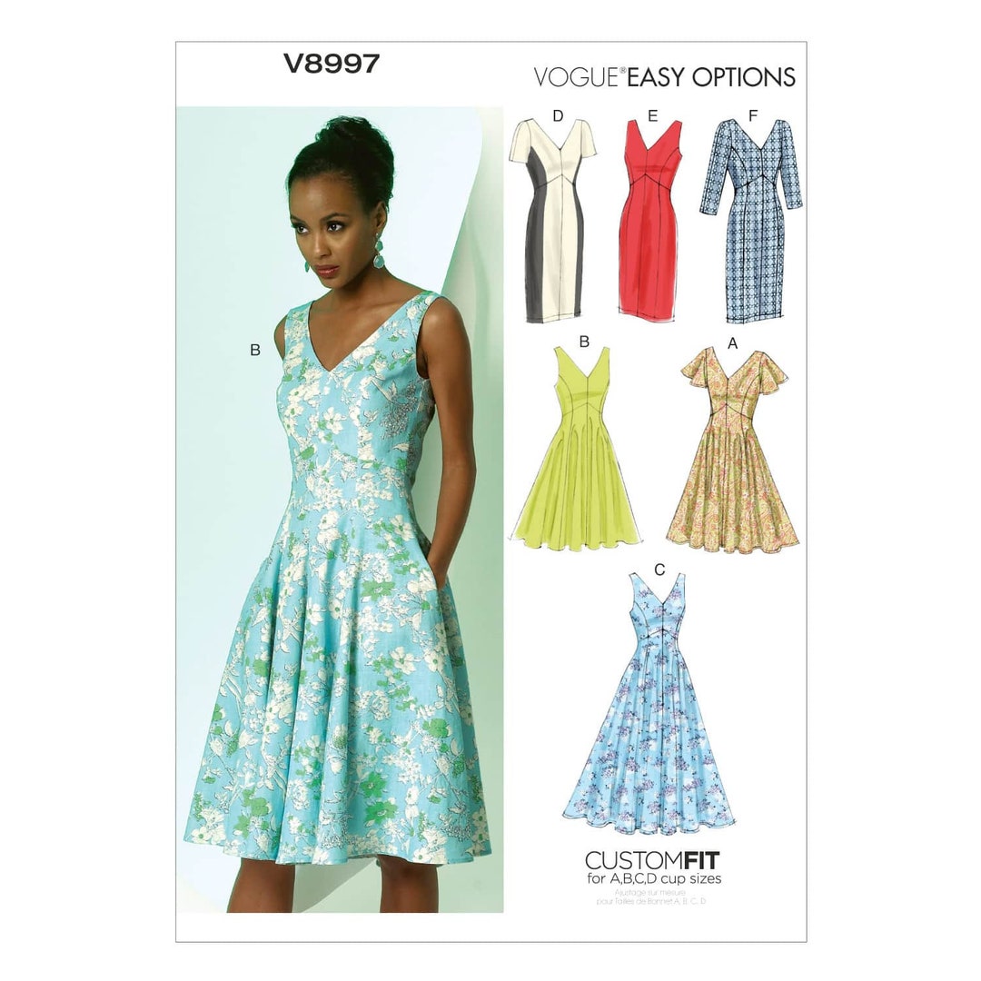 Vogue Dress Sewing Pattern V8997 - Etsy
