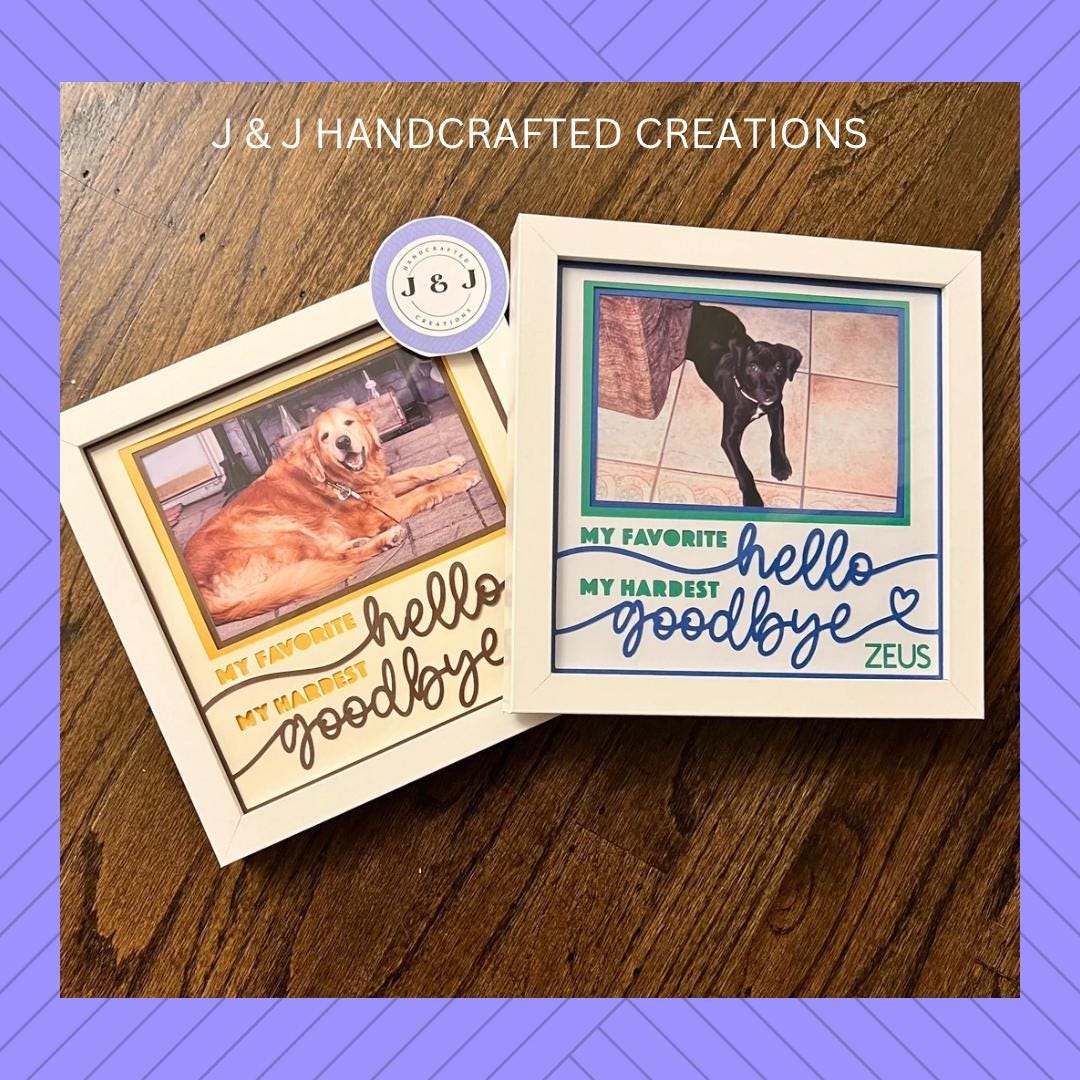 Dog Memorial Shadow Box Frame Cat Memorial Frame Pet Loss Memory Gift ...