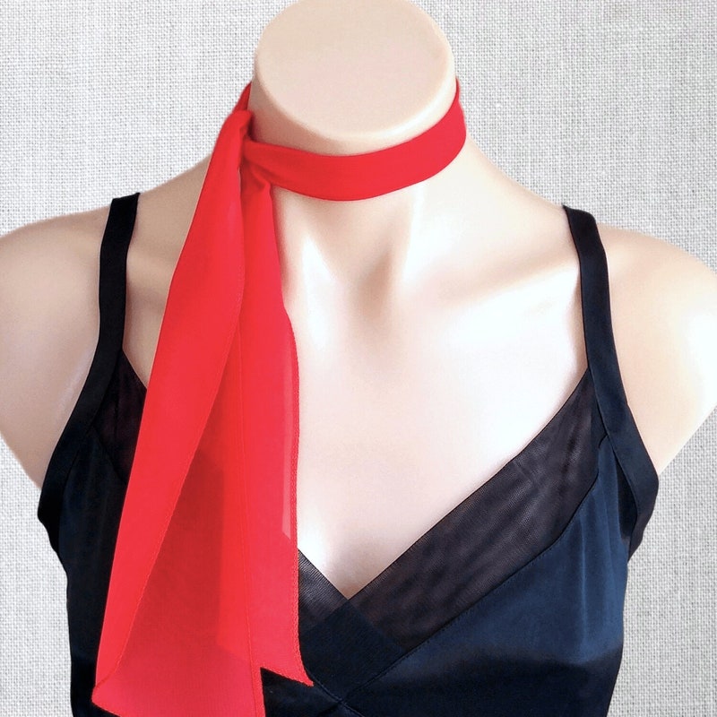 Red Scarfs - Etsy