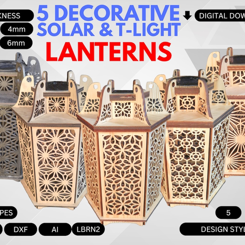 Cnc Lantern Design - Etsy