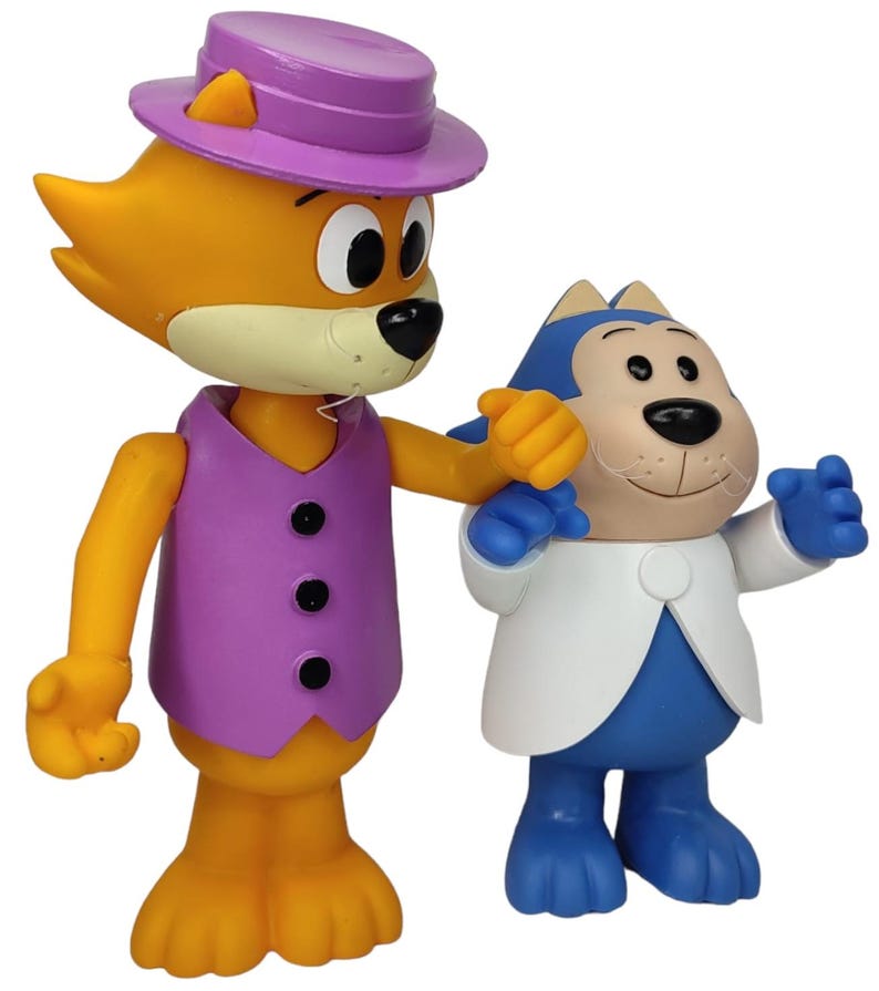 Top Cat & Benny the Ball Bundle Soft Plastic Mexican Toy Figures 10 ...