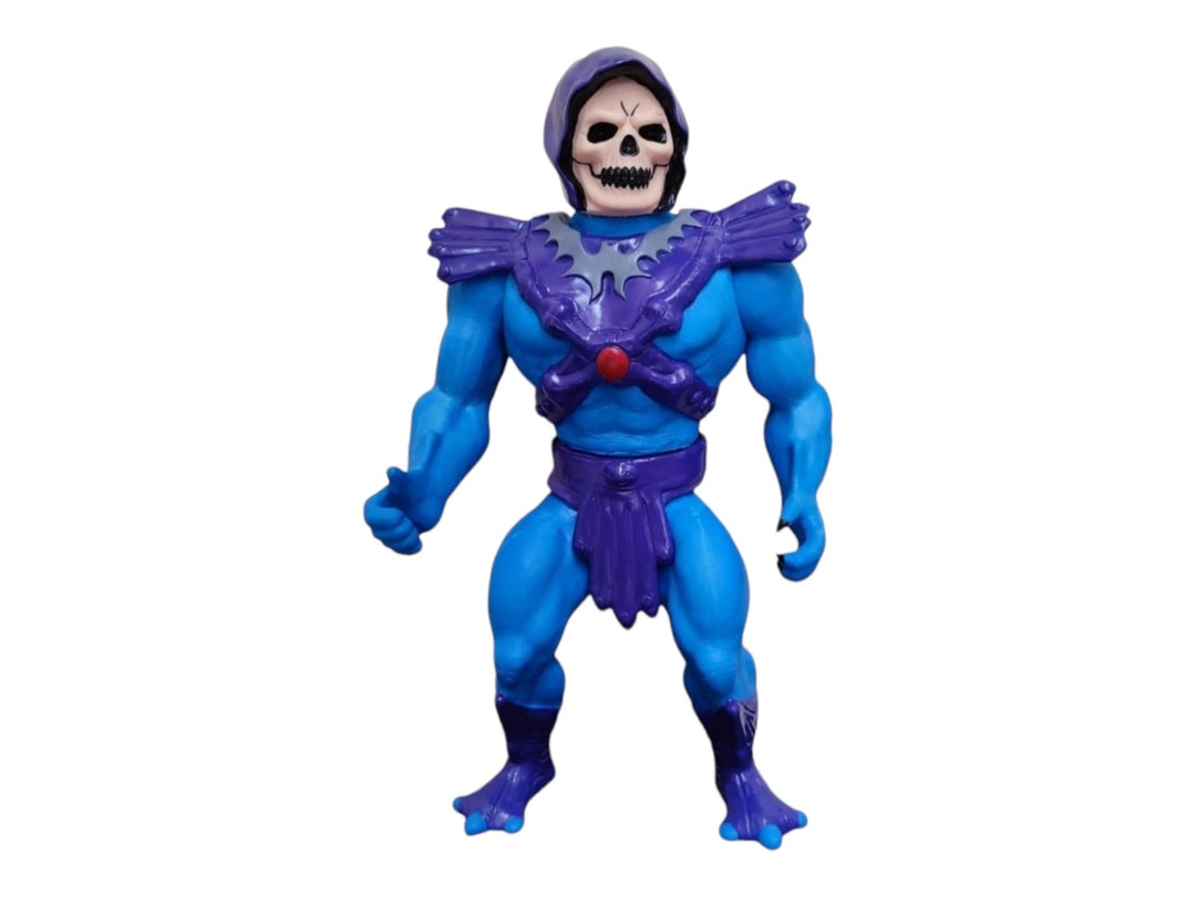 Skeletor 14" Green Face Giant Uber Jumbo Rare Mexican Vinyl Figure MOTU ...
