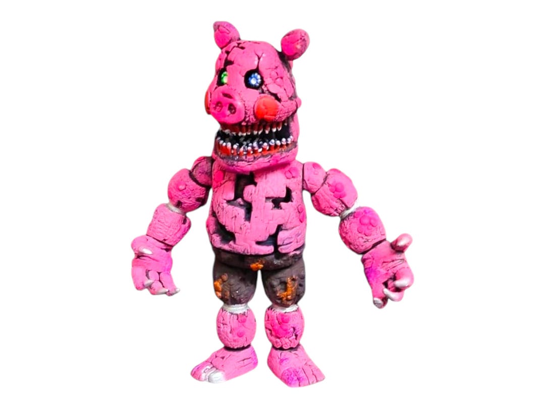 FNAF Five Nights at Freddys Twisted Pork Pigpatch 9" Animatronic Toy ...