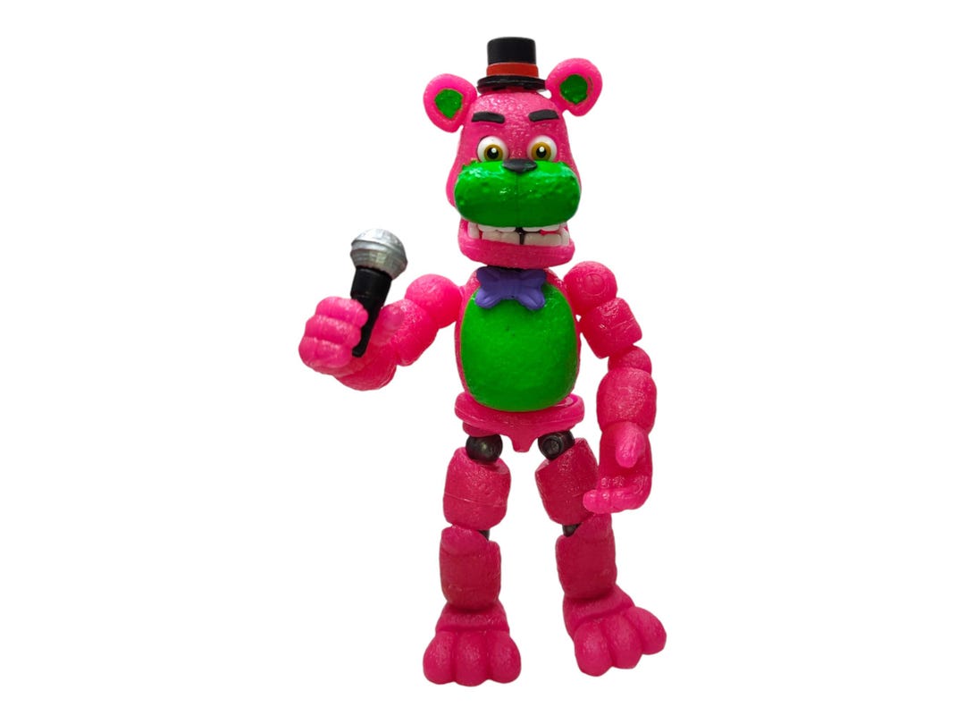 FNAF Five Nights at Freddys Fazbear Pink 9" Articulated Mexican Toy ...