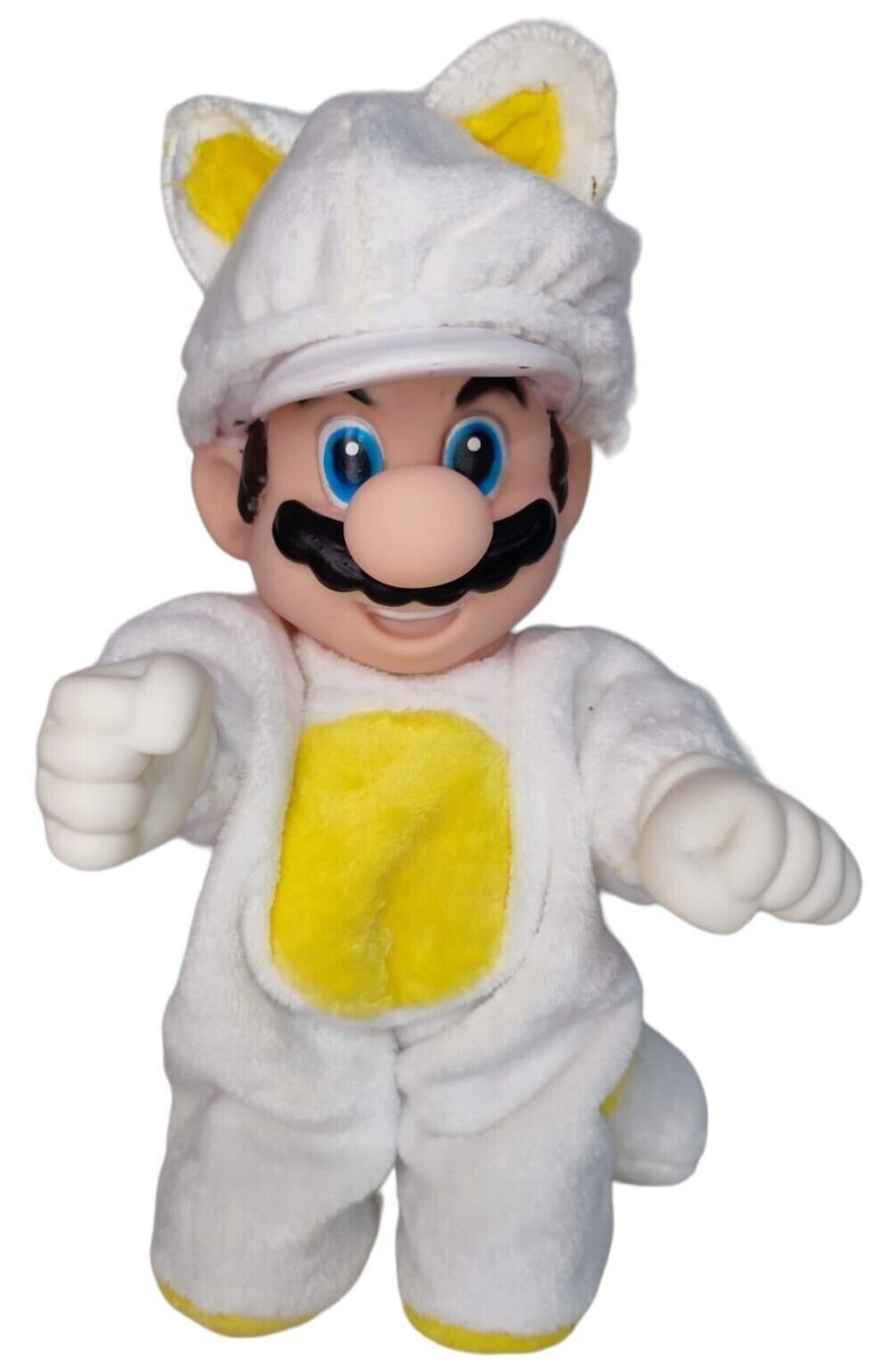 White Tanooki Mario 12 Mexican Toy Action Figure Nintendo White Raccoon ...