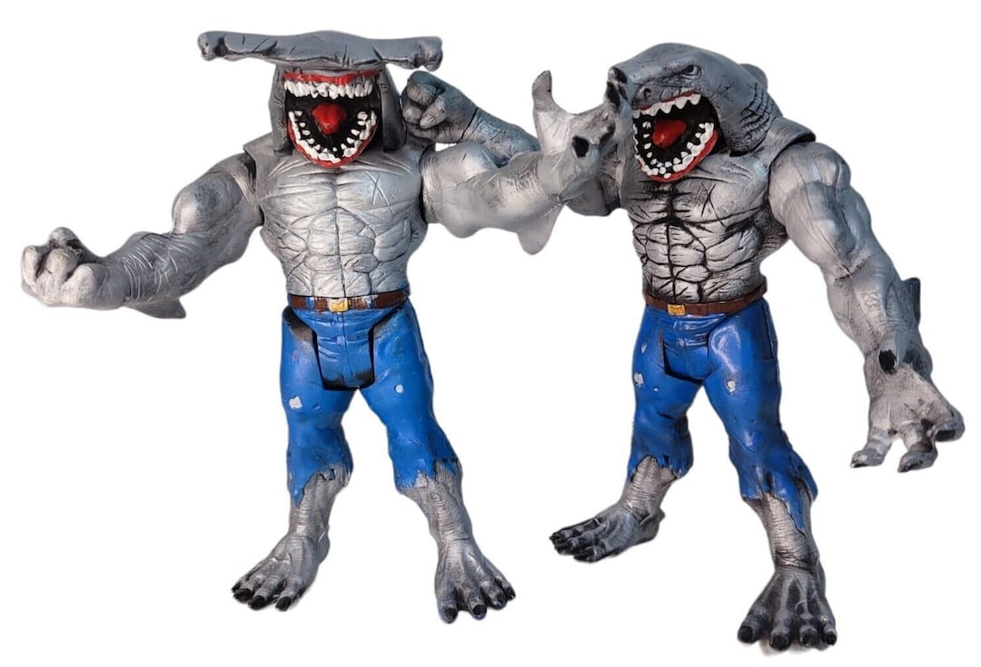 King Shark Bundle Great White Nanaue Mexican 9 Toy Action Figure DC ...