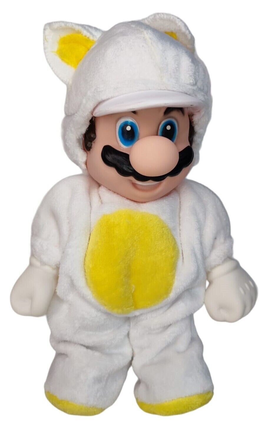 White Tanooki Mario 12" Mexican Toy Figure Raccoon White - Etsy
