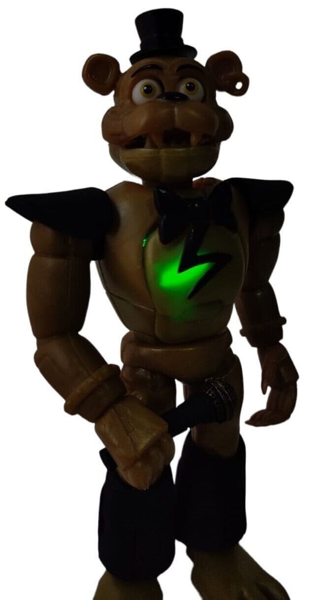 FNAF Freddy Fazbear Golden Mexican Toy Figure Five Nights Security ...