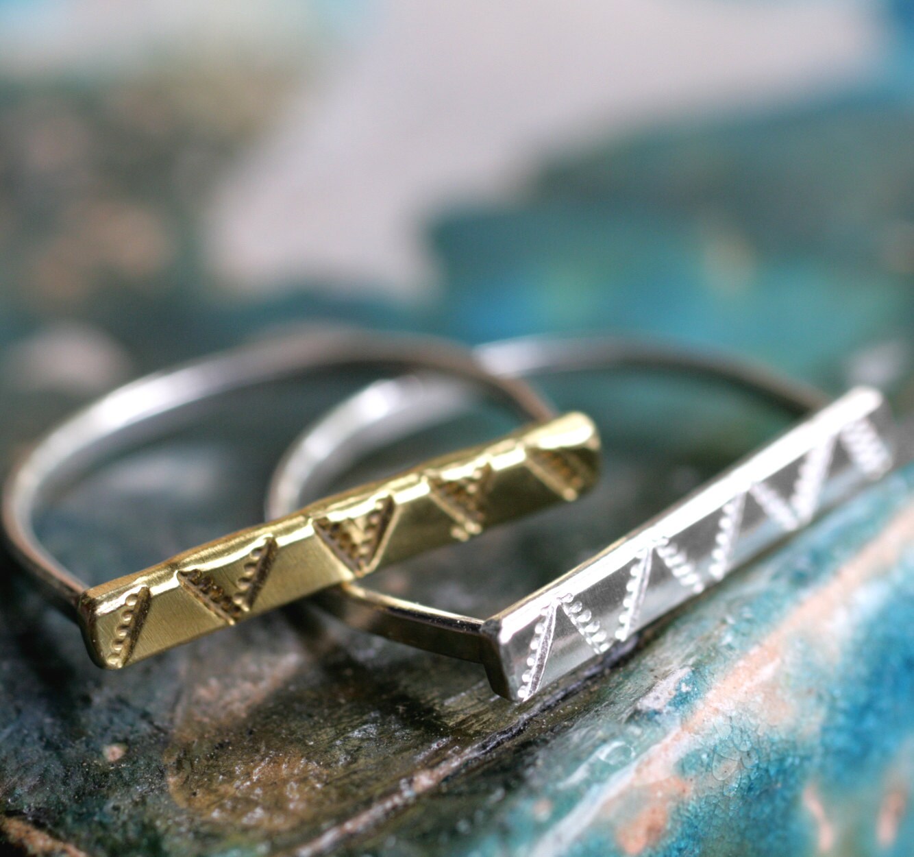 Bar Ring Line Ring Modern Ring Minimalist Ring Sterling Silver - Etsy