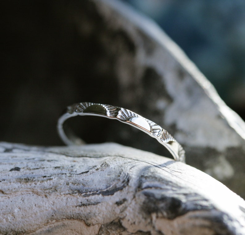 Original Sterling Silver Sunrise Ring- Handmade Stackable Sun Ring ...