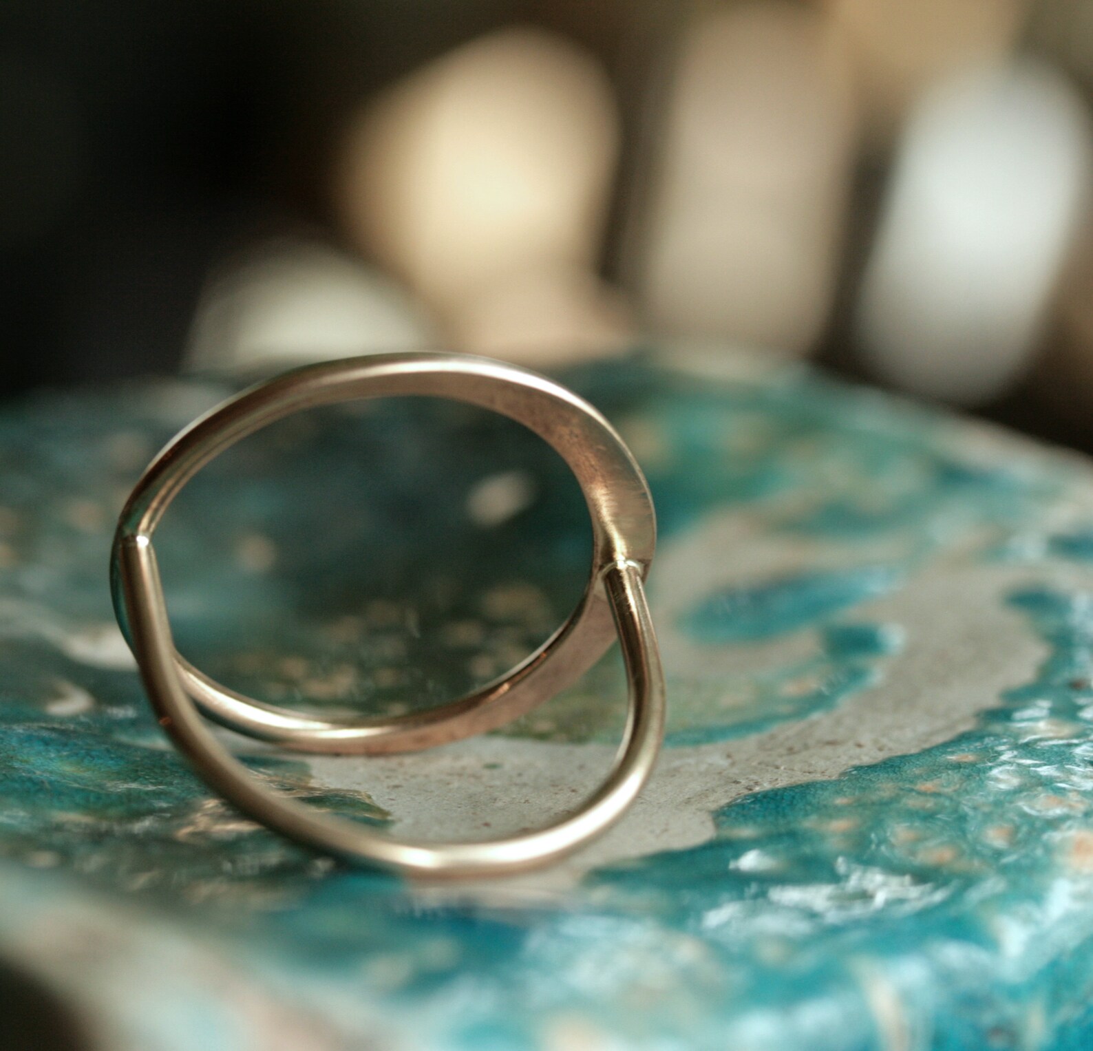 Eclipse Ring Large Circle Ring Sterling Silver Eclipse Jewelry Big ...