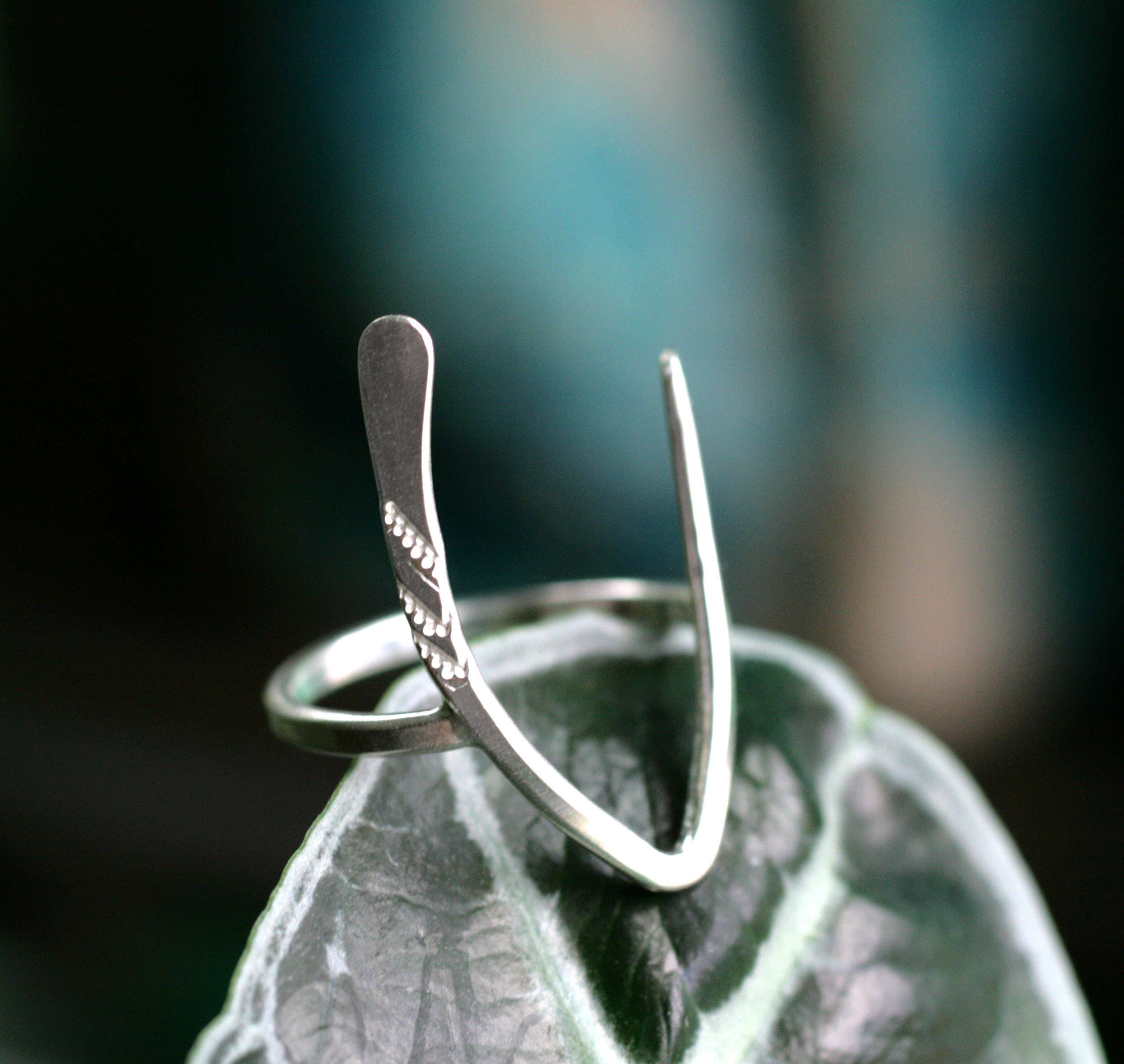 Wishbone Ring Sterling Silver Wishbone Jewelry Good Luck Jewelry Good ...