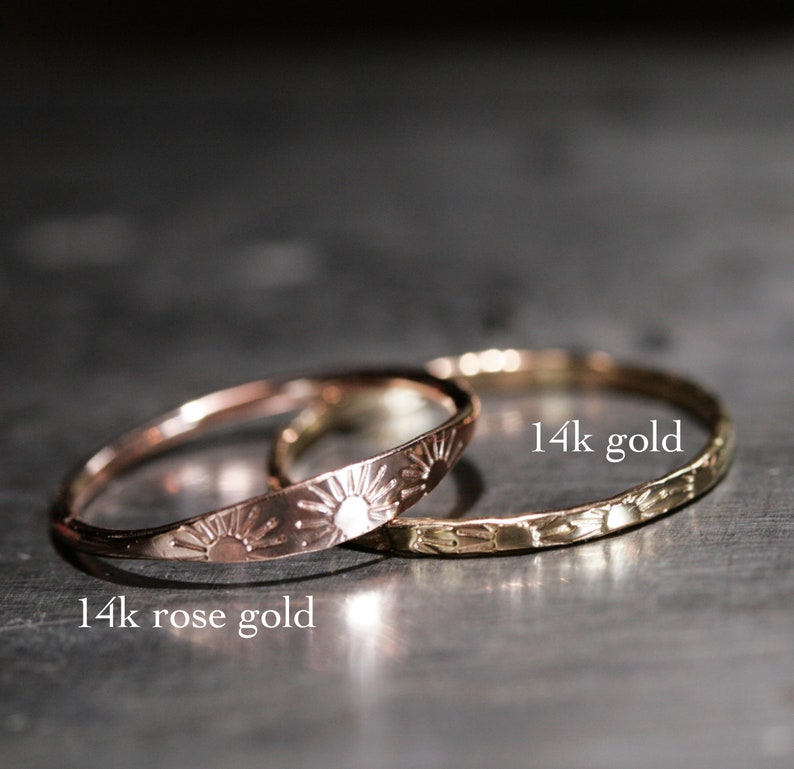 Hand Stamped Original Star Ring- North Star- Dainty Stacking- STARSHINE ...