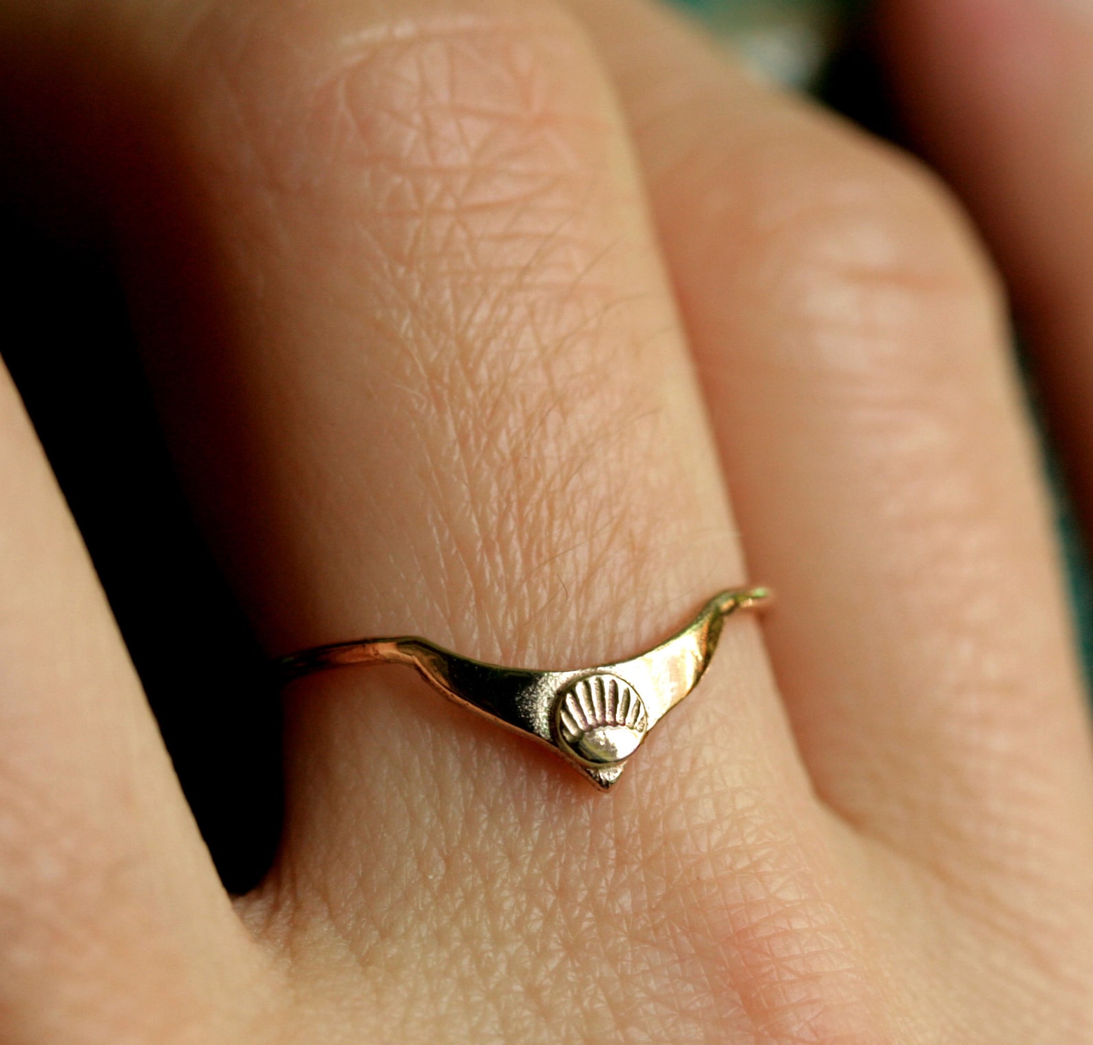 Dainty Ring Sunrise Ring Sun Ring Gold Ring Sterling Silver Ring Bronze ...