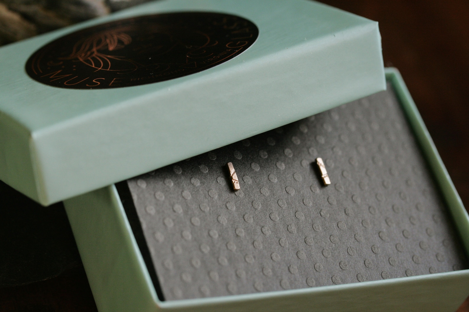 Tiny Line Studs Sterling Silver Gold Bar Studs Minimalist - Etsy