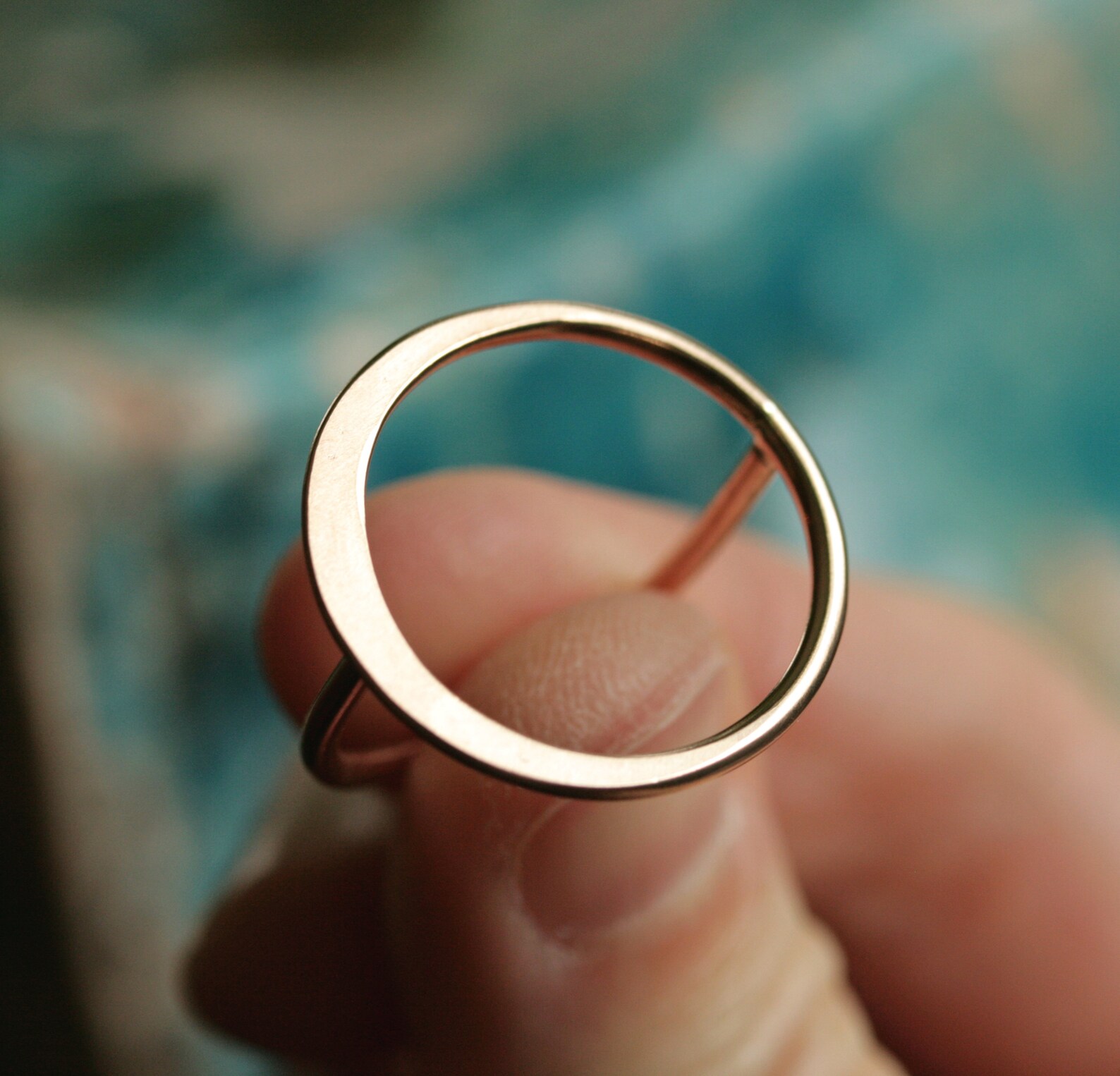 Eclipse Ring Large Circle Ring Sterling Silver Eclipse Jewelry - Etsy