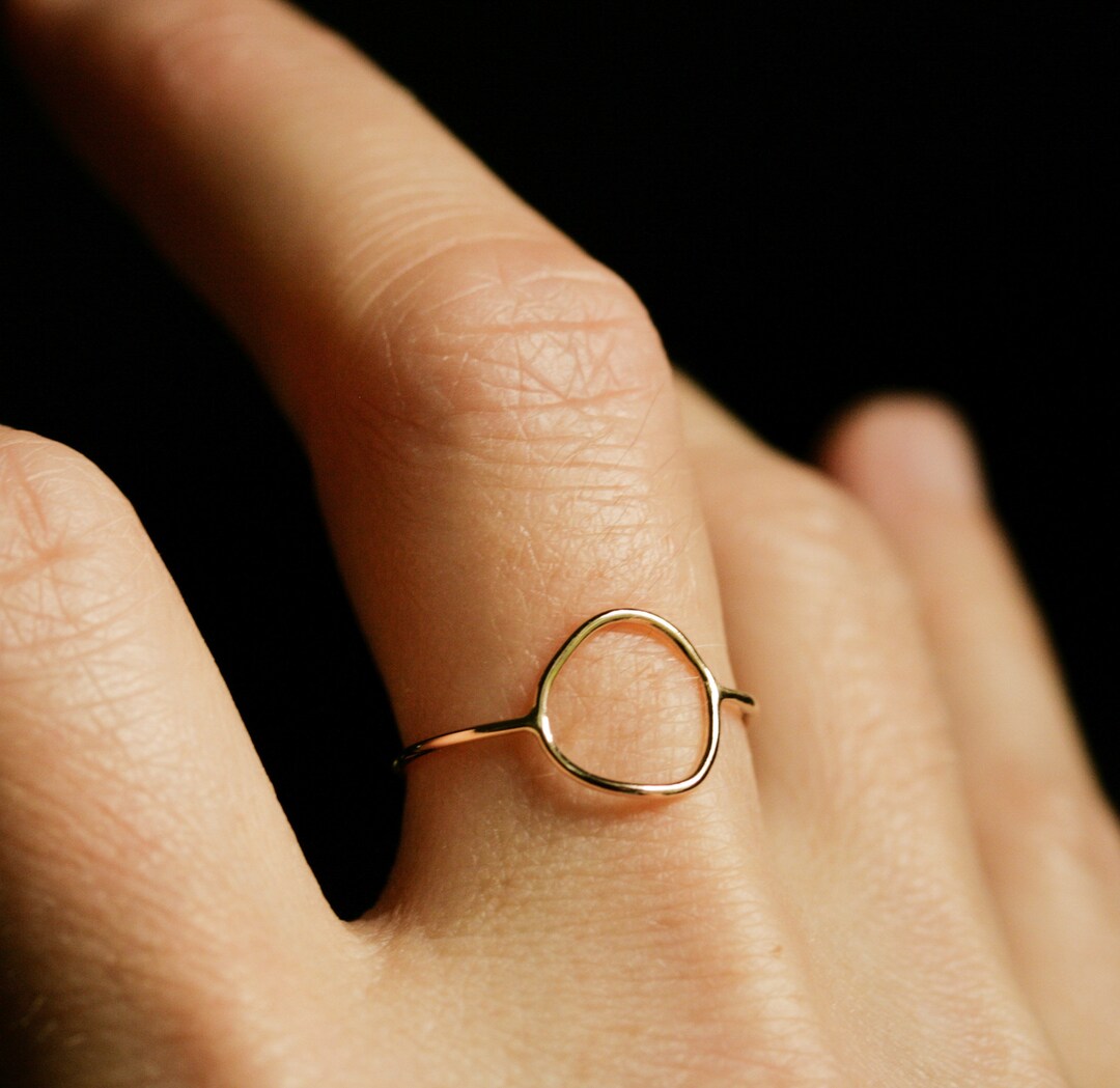 Handmade Ultra Thin Small Circle Ring- ORGANIC CIRCLE- Available in ...
