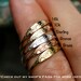 Stackable Name Ring Initial Ring Silver Id Ring Gold Stacking Ring ...