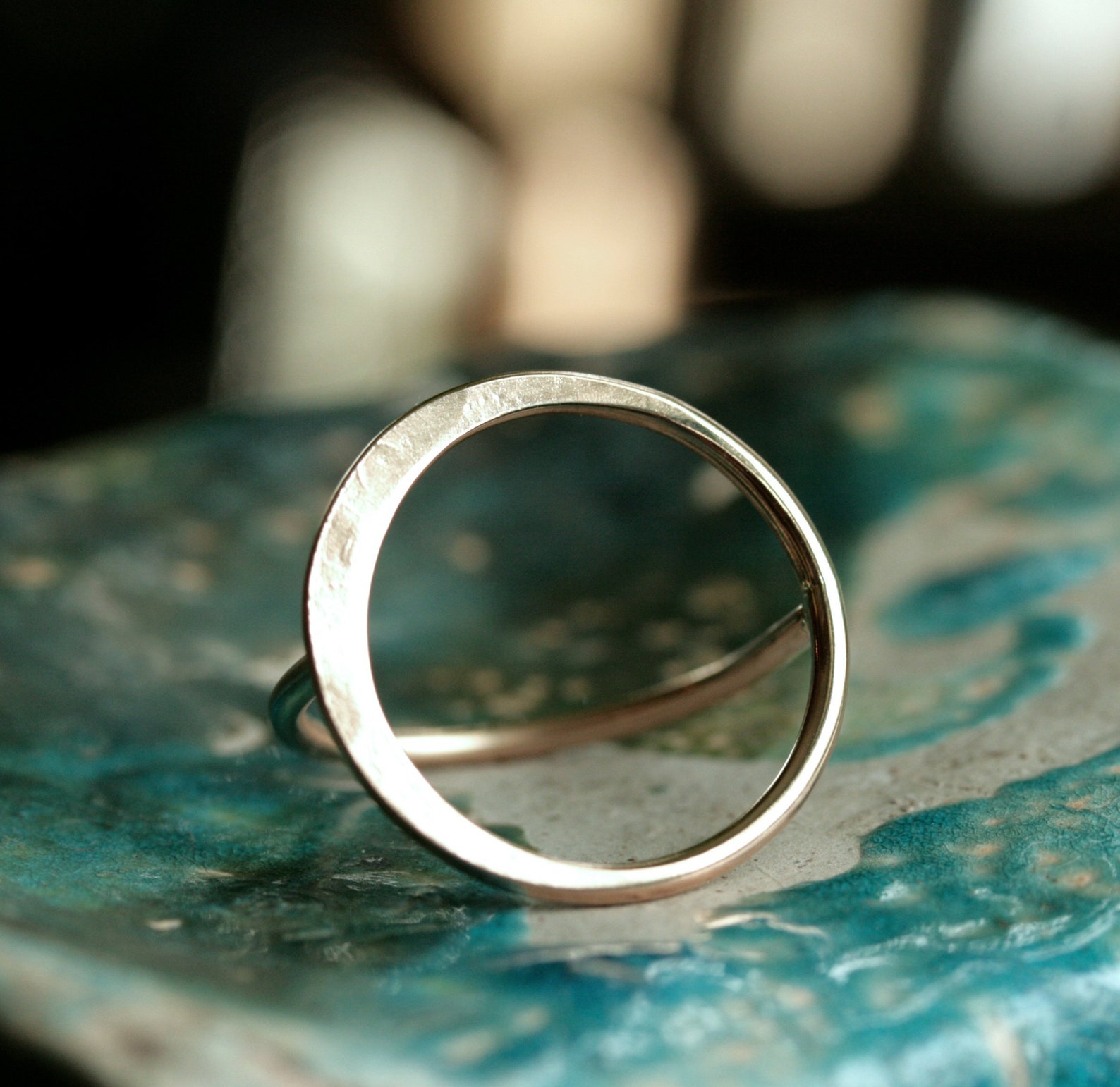 Eclipse Ring Large Circle Ring Sterling Silver Eclipse Jewelry - Etsy