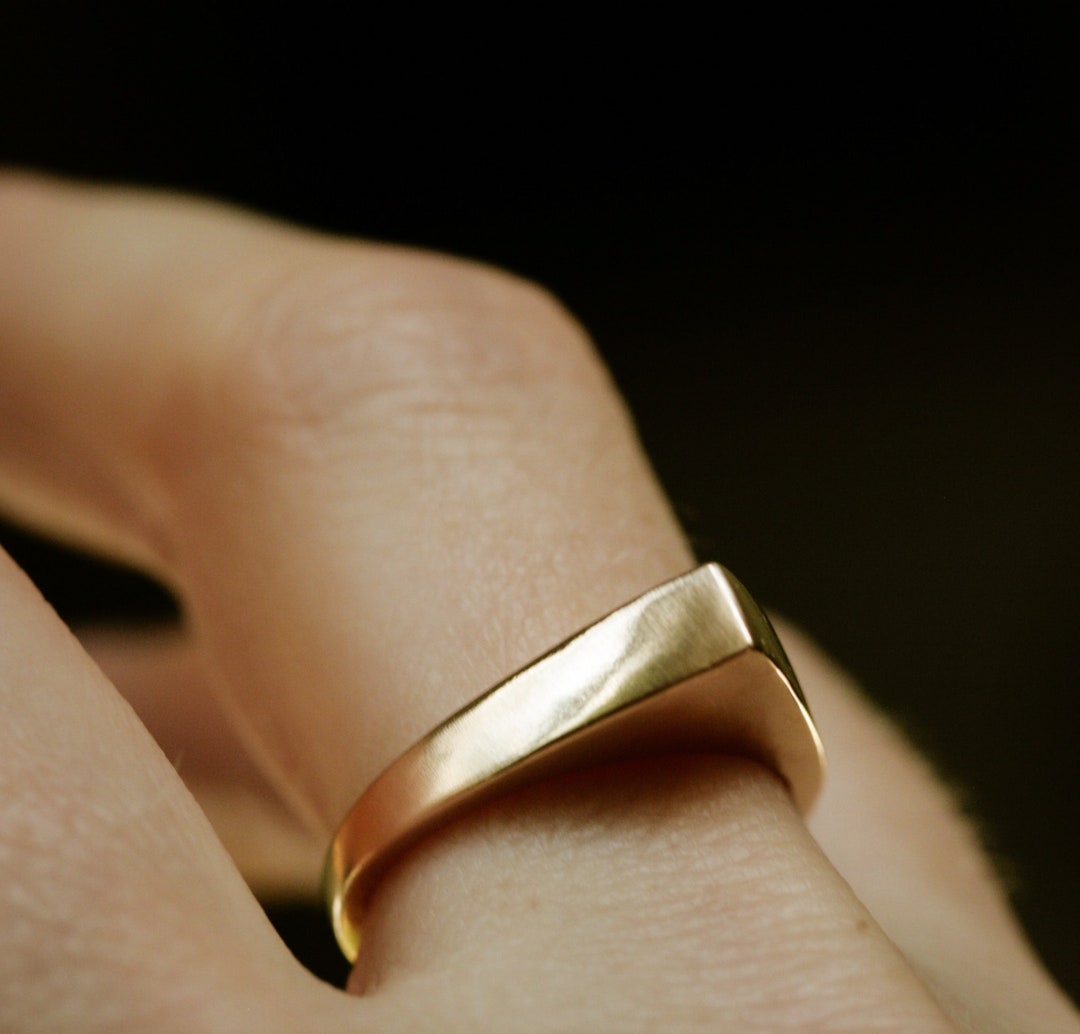 Modern Arch Statement Ring- Minimalist Design- Hand Carved Lost Wax ...