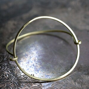 Circle Bracelet Modern Minimalist Large Circle Open Circle Gold Brushed ...