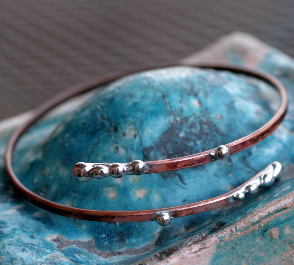Studded Upper Arm Band Rustic Copper Adjustable Armlet Arm - Etsy