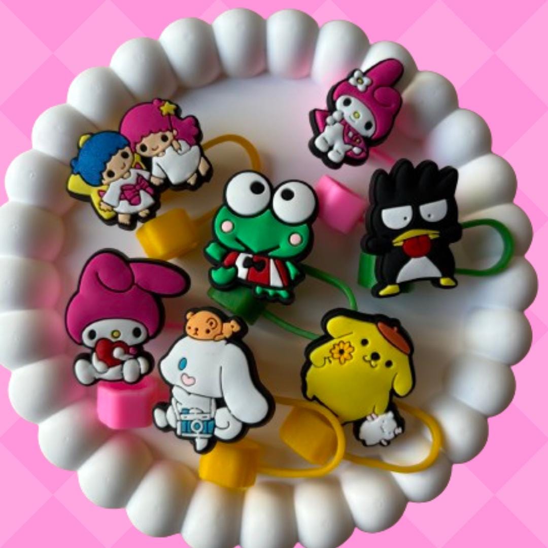 Hello Kitty & Friends Sanrio Straw Topper 10mm - Etsy