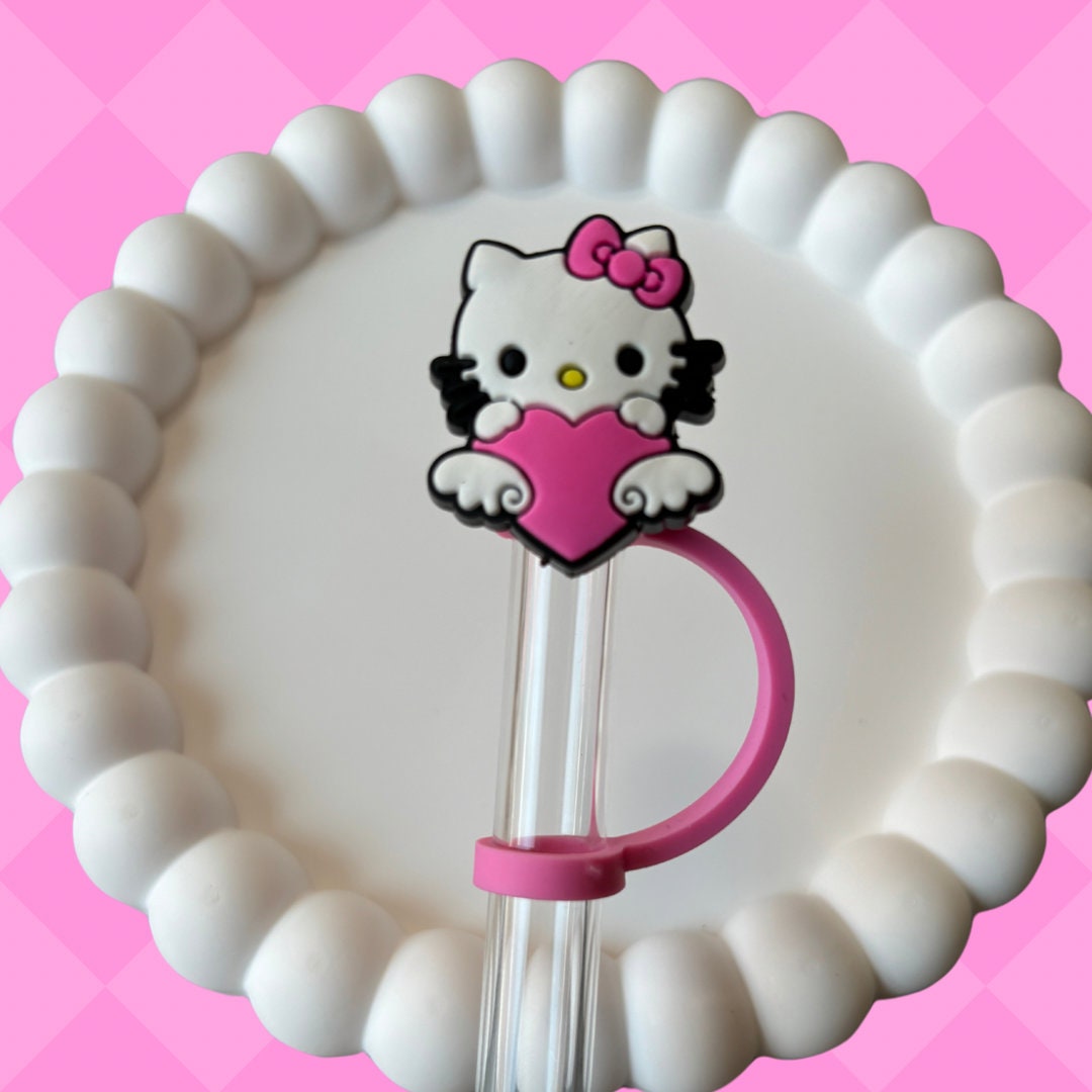 Hello Kitty Straw Topper 10mm - Etsy
