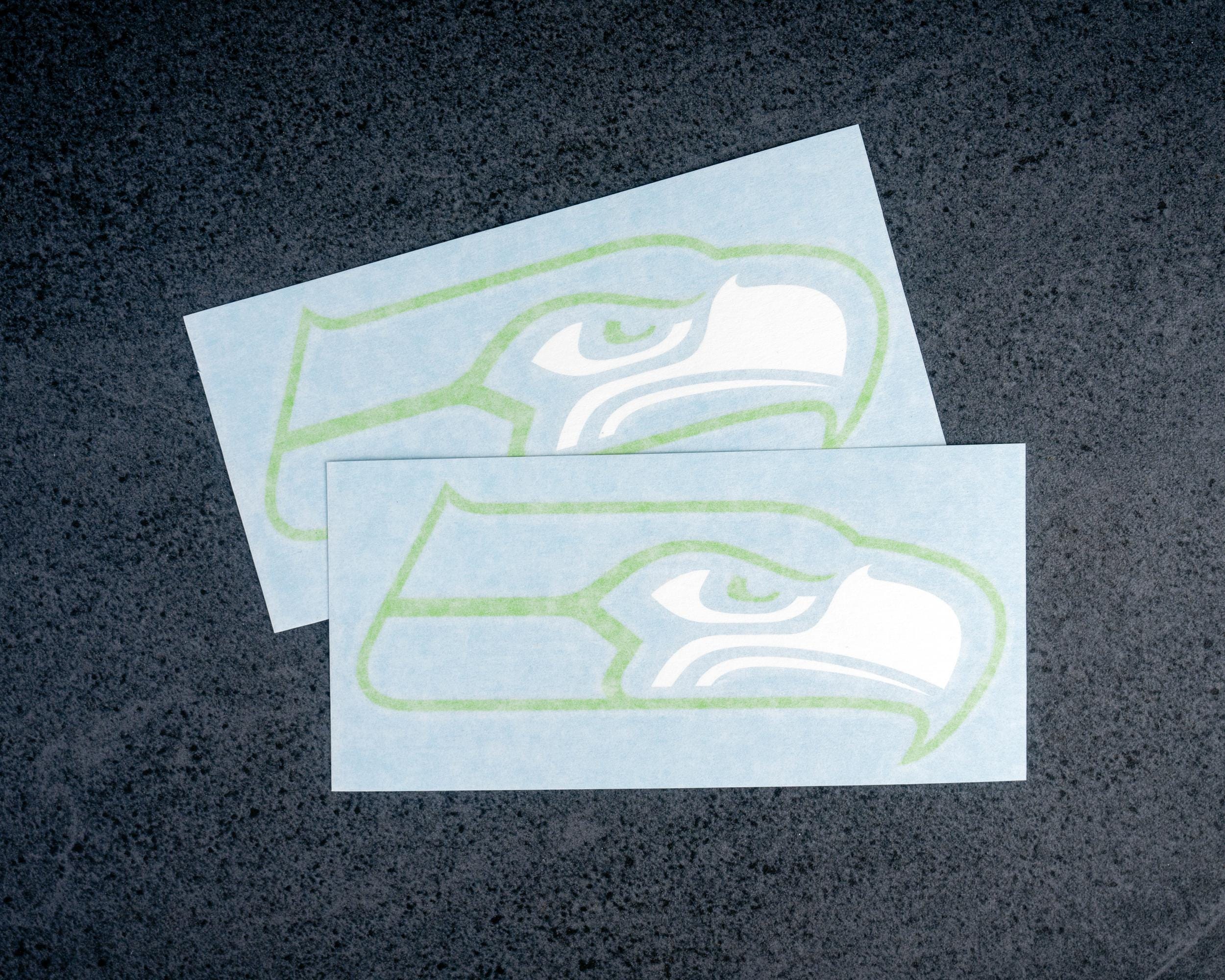 Seahawks Head Vinyl Die-cut Decal Sticker - 2 Total - Etsy