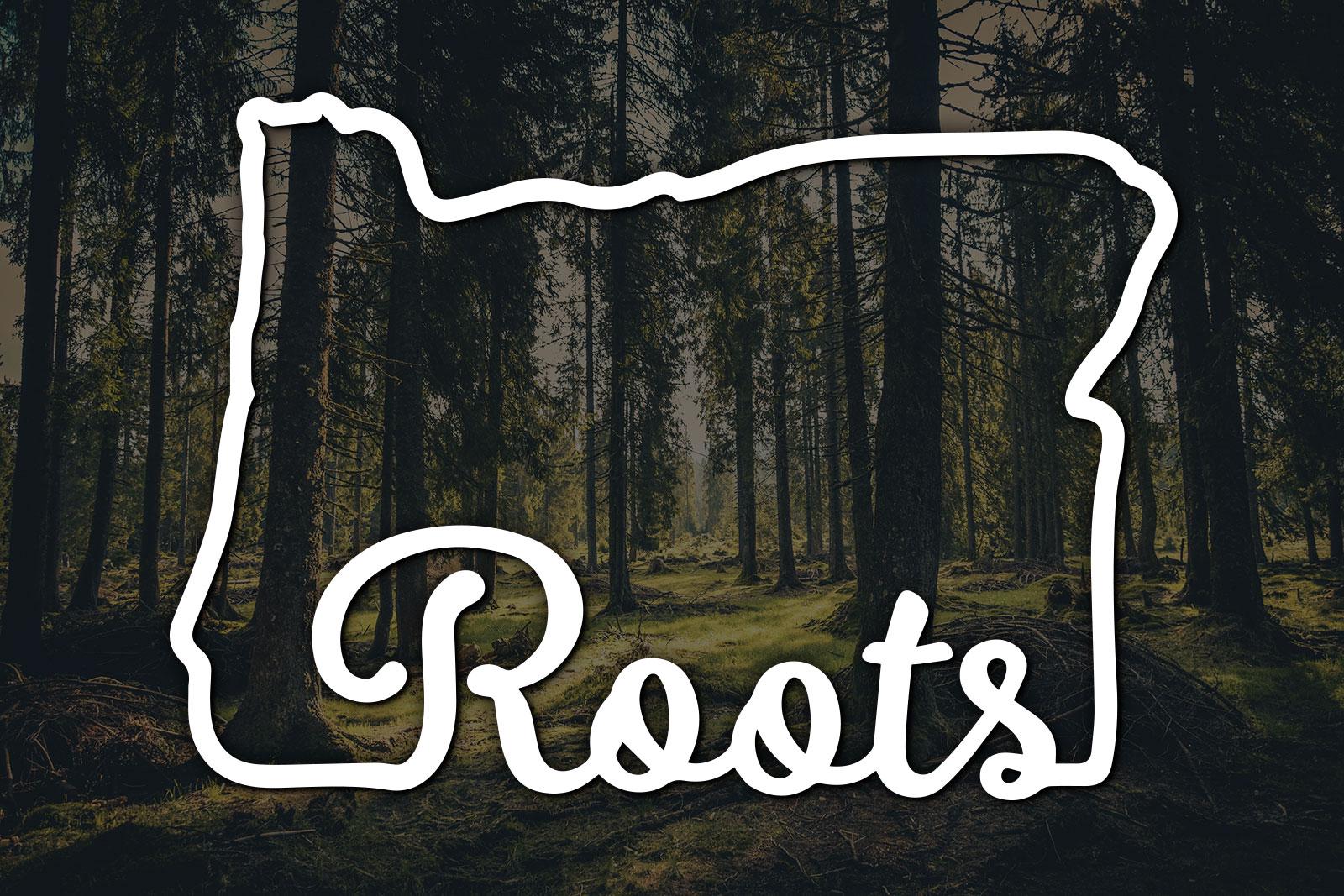 Oregon State Roots Outline Vinyl Die-cut Decal Sticker Pacific ...