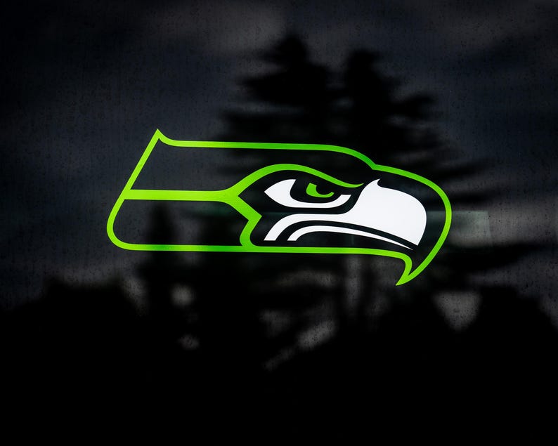 Seahawks Head Vinyl Die-cut Decal Sticker - 2 Total - Etsy