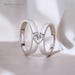 Matching Heart Couple Rings, His and Hers Silver Rings, Promise Rings ...