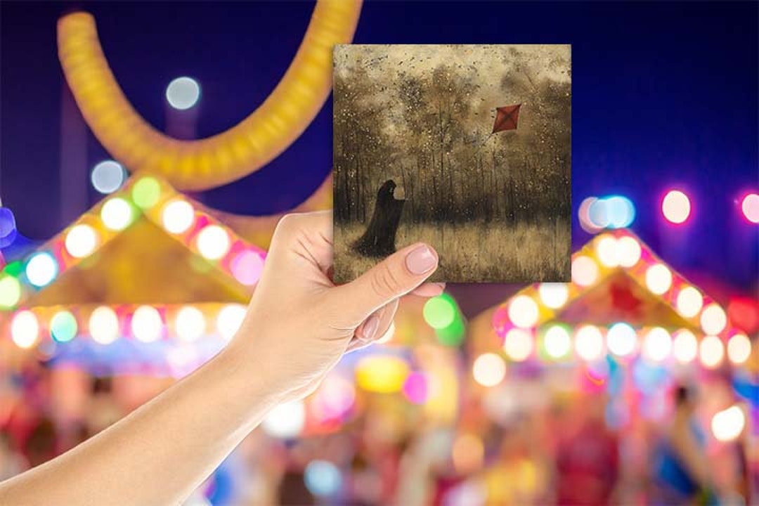 Grim Reaper Flying Kite 2 | Square Stickers | Premium Vinyl | (3x3 4x4 ...