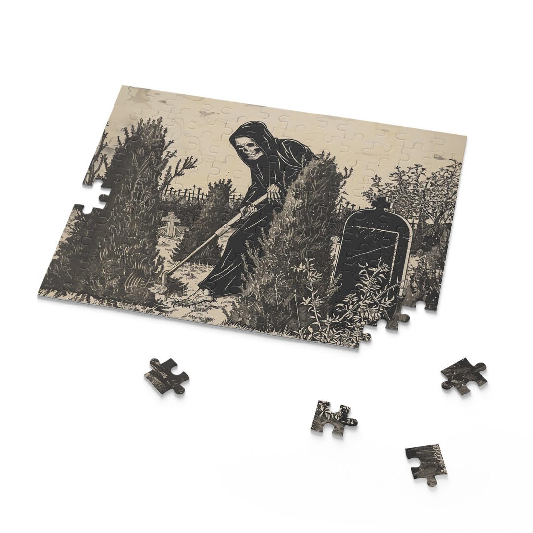 Grim Reaper Weed Wacking 1 Idle Family Puzzle 120, 252, 500-piece ...