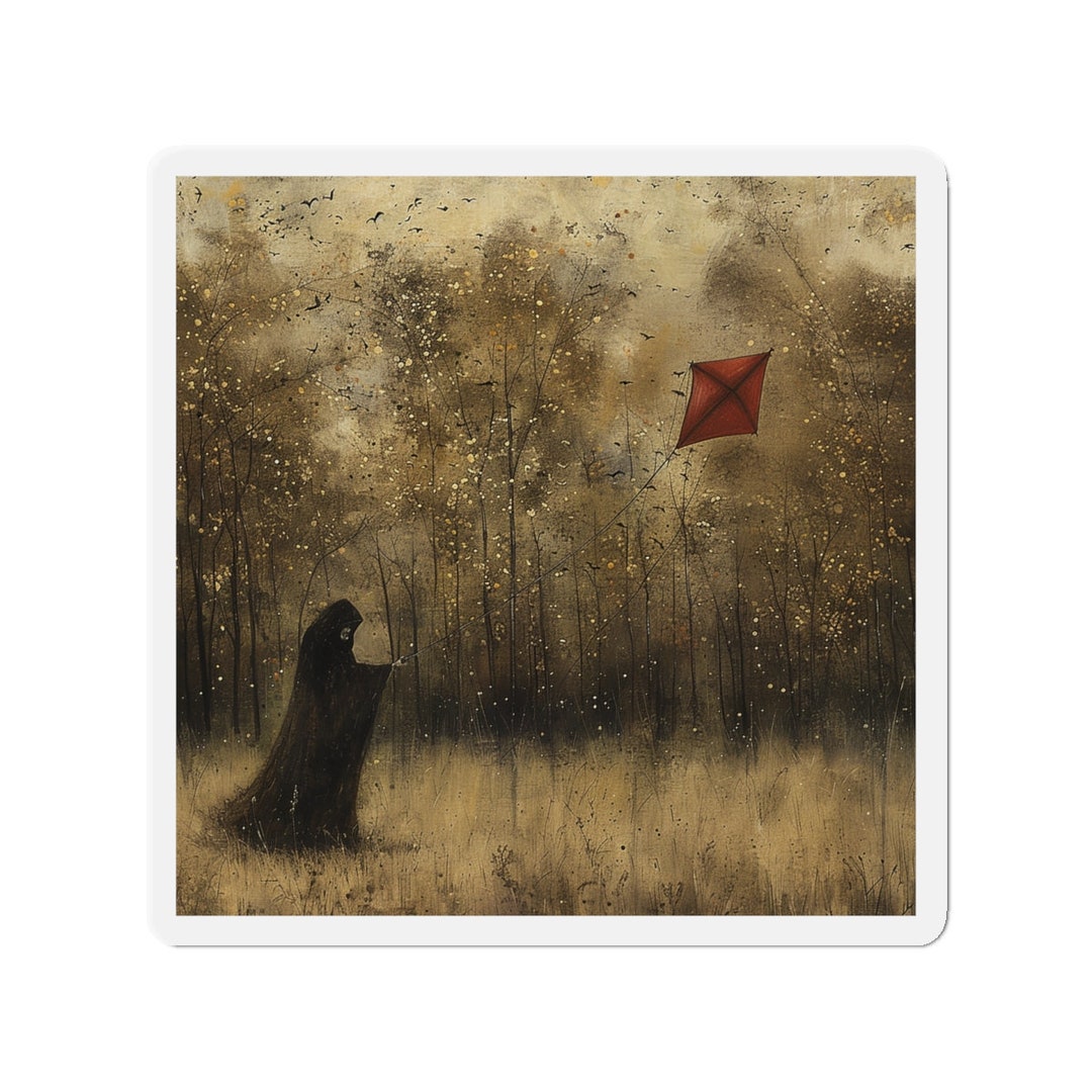 Grim Reaper Flying Kite 2, Square Magnets, Indoor/outdoor, Vinyl, 3 ...