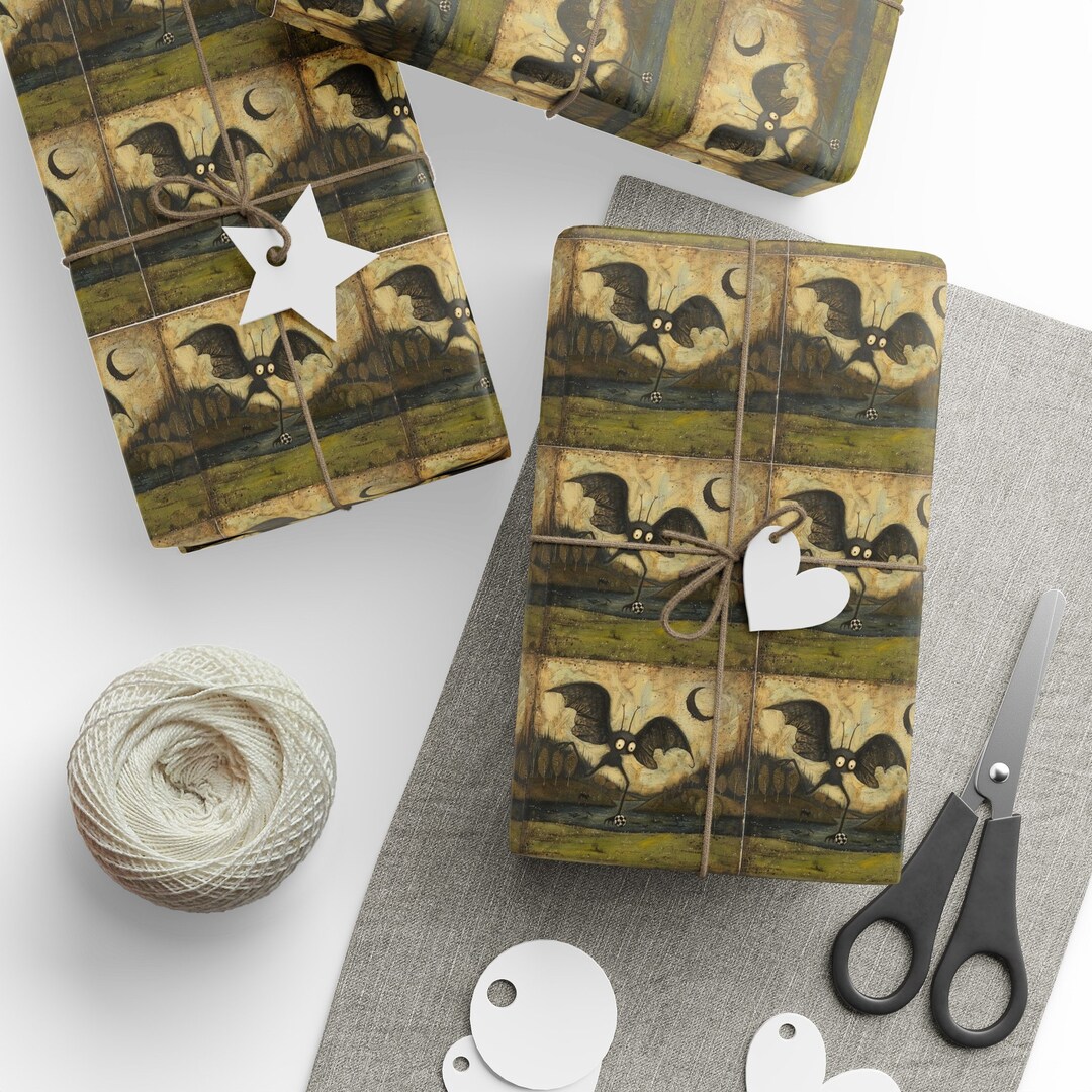 Mothman Soccer 1 Custom Wrapping Paper Gifts for Everyone Birthday Gift ...