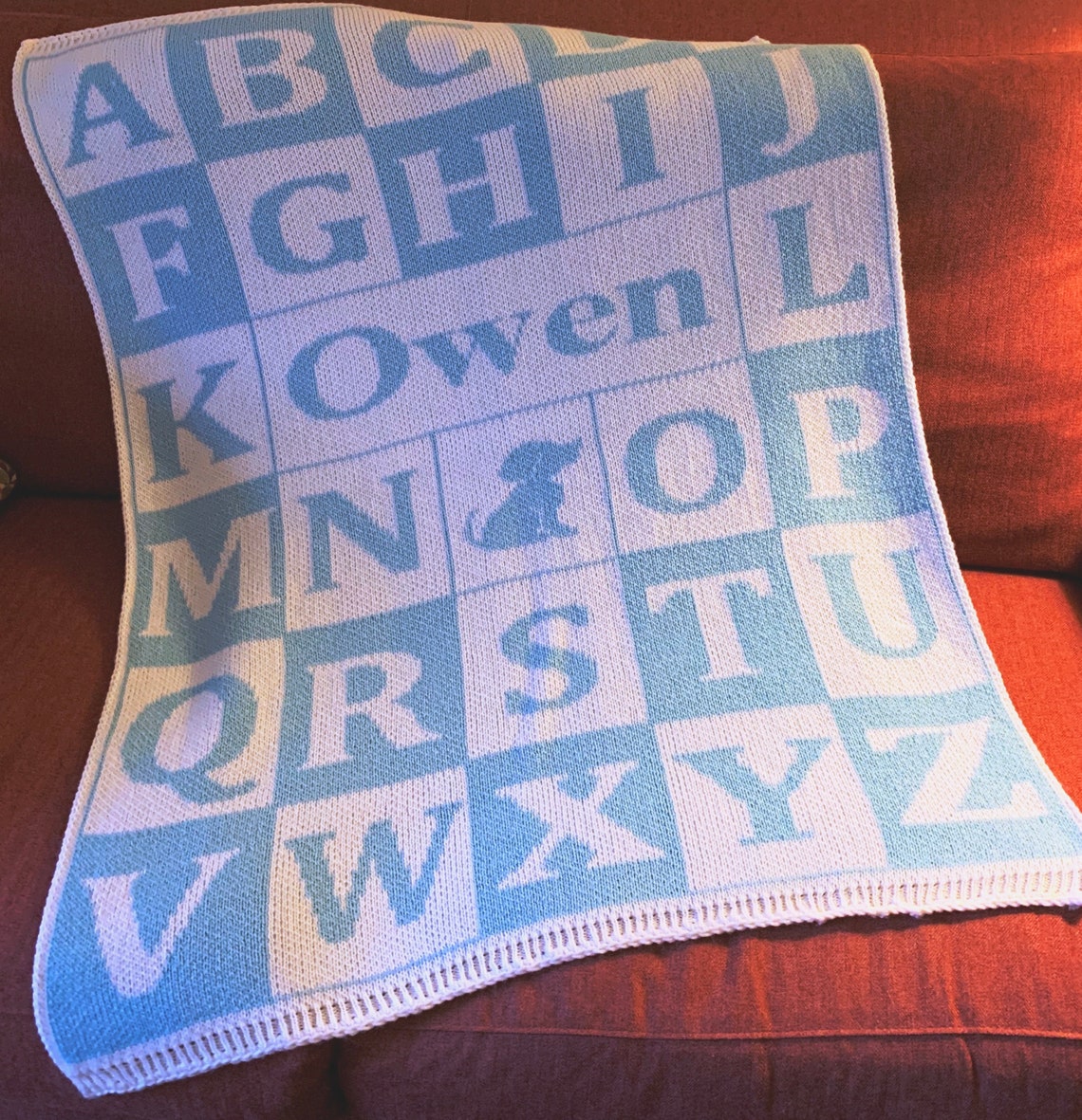 Personalized Alphabet Blanket FREE SHIPPING Name Blanket | Etsy