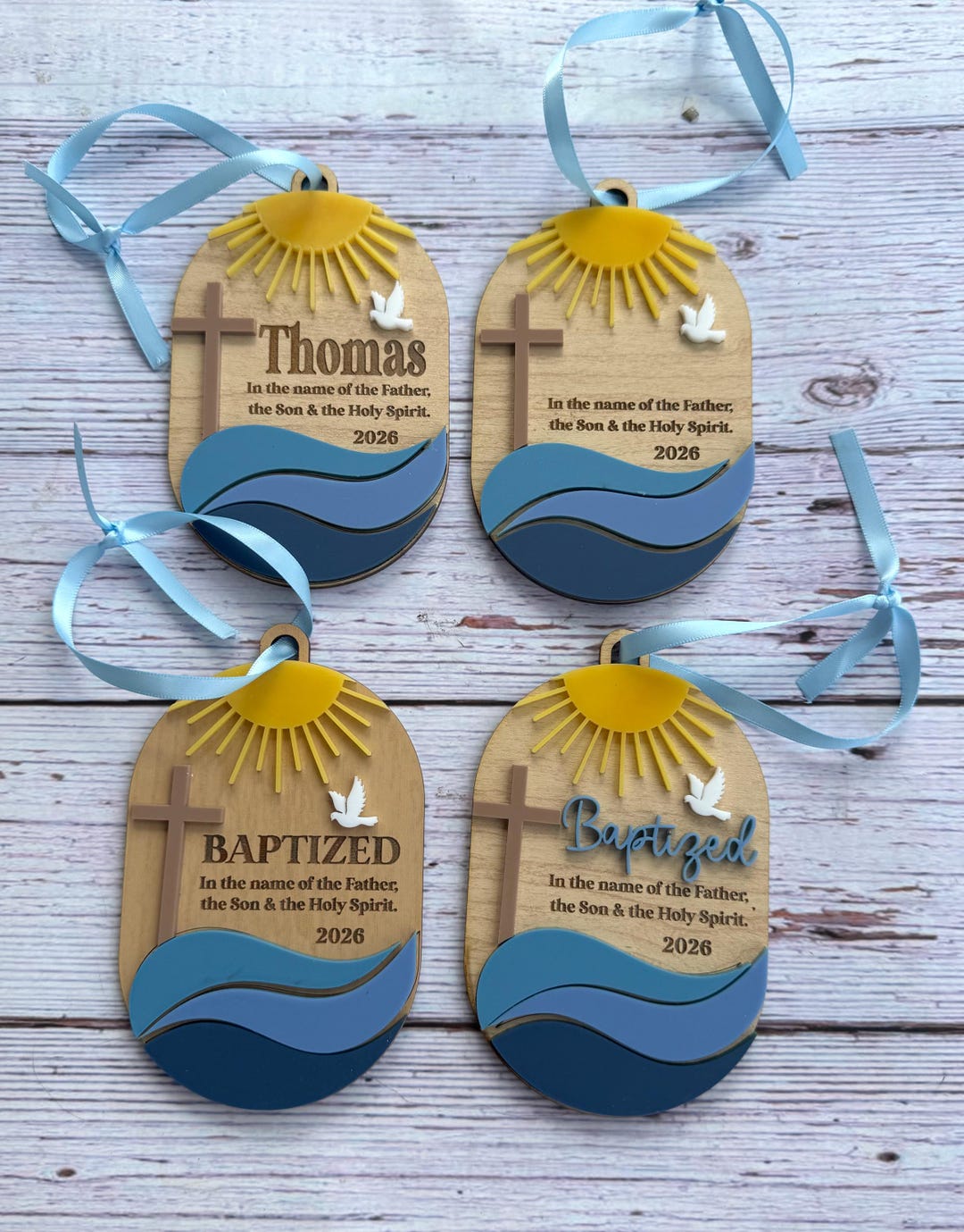 Personalized Baptism Ornament, Baptism Keepsake, Baptism Day Gift ...